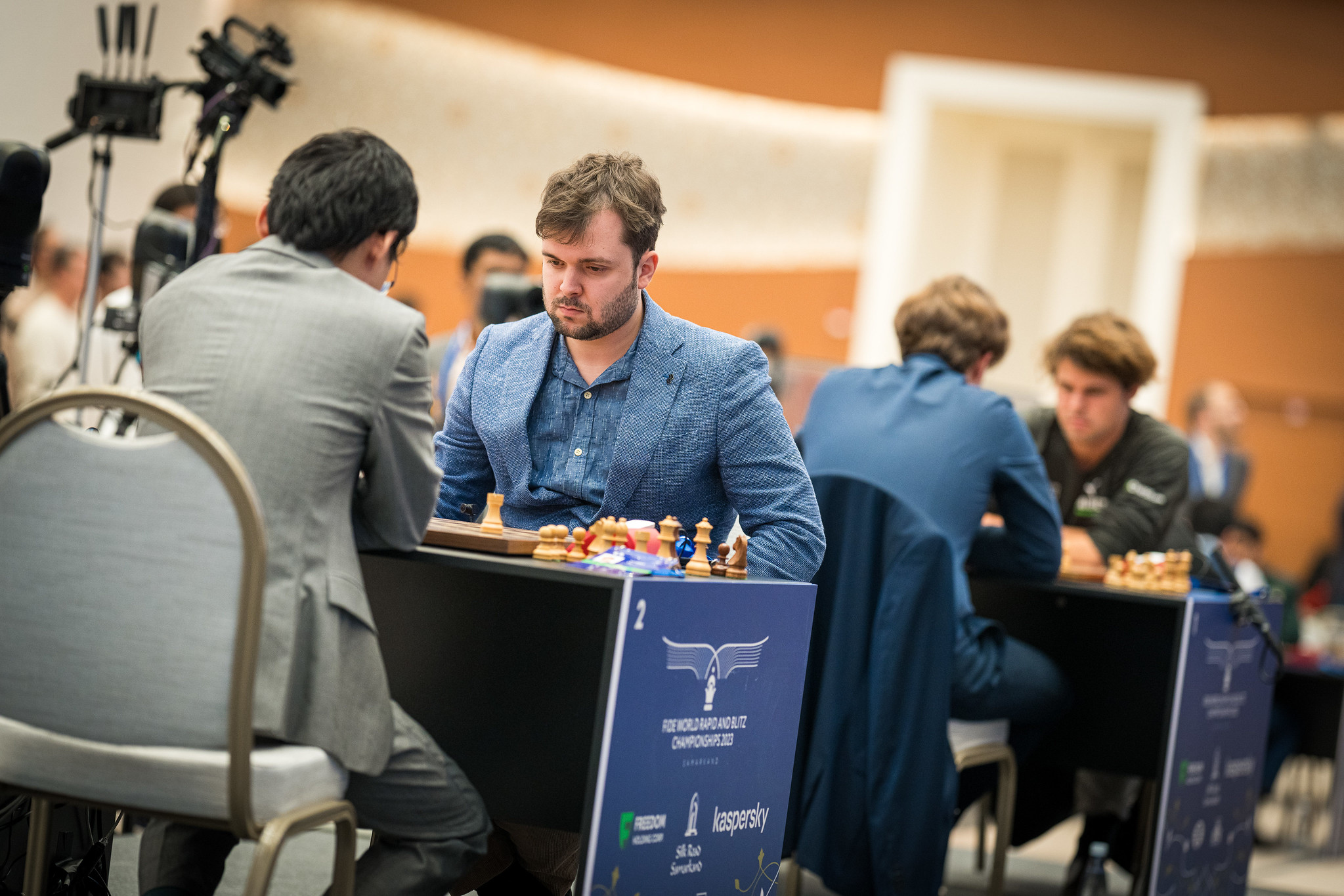 Carlsen, Yu, and Fedoseev lead Open; Bodnaruk shines in Women’s Rapid – FIDE World Rapid and ...